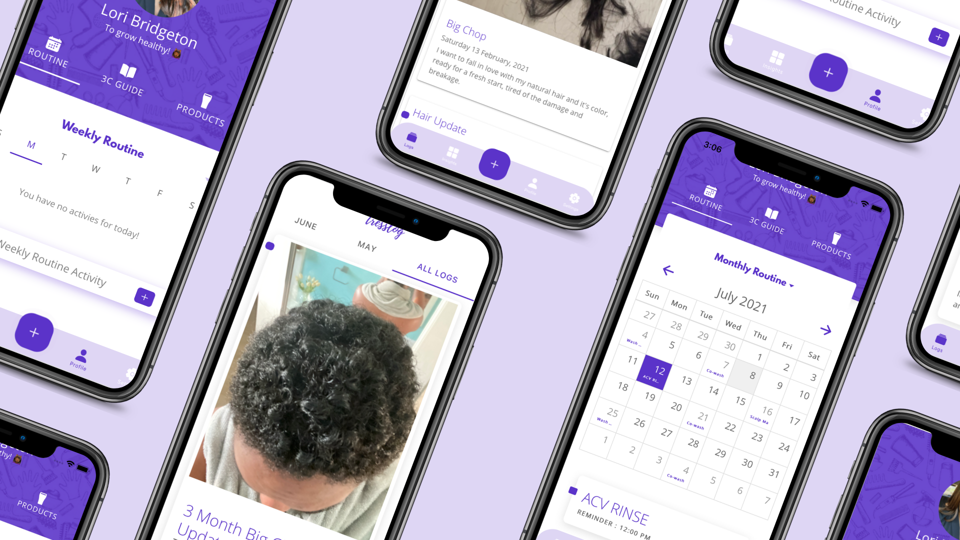 Tresslog - Hair Journal/Diary & Routine Planner App